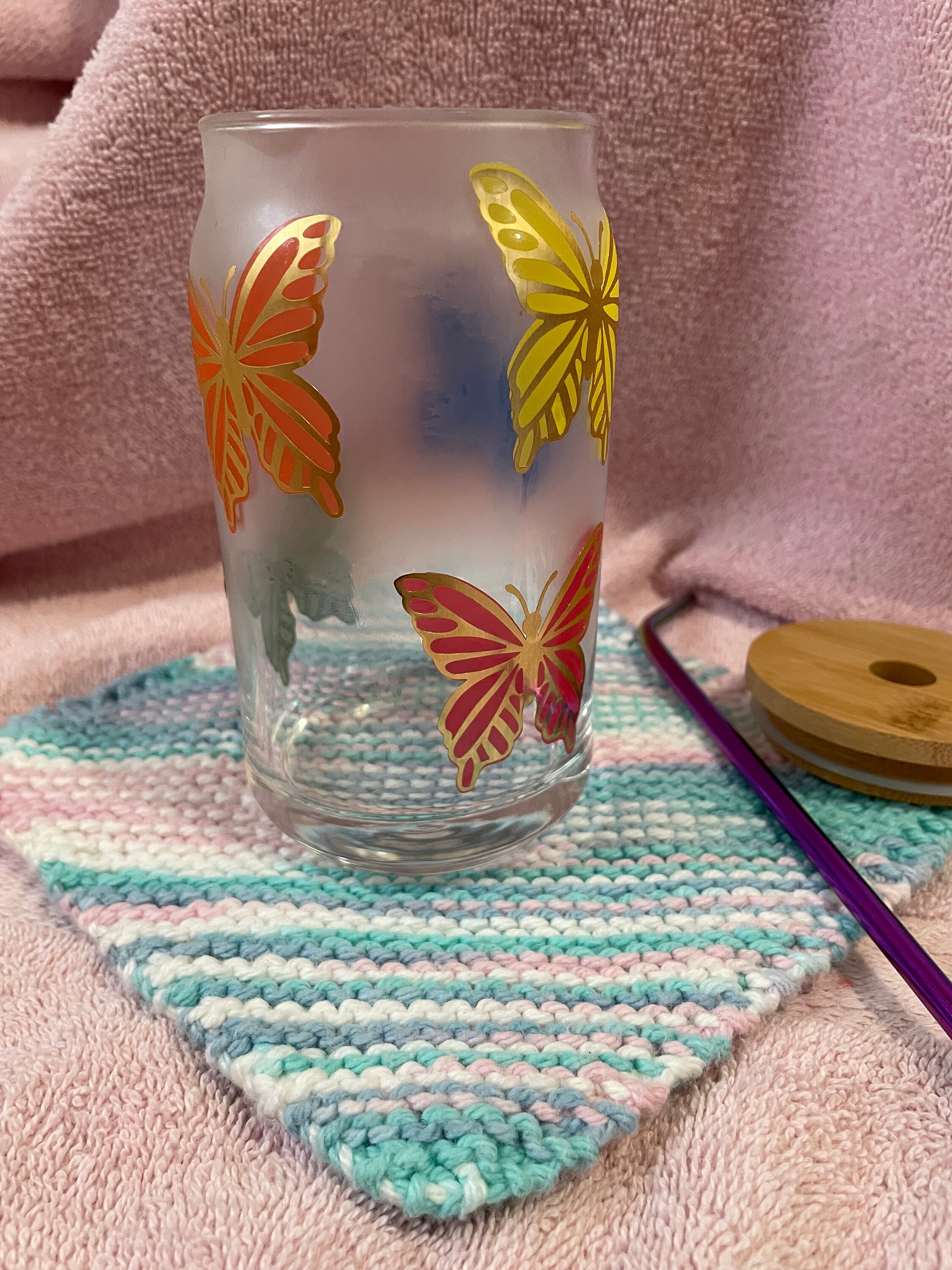 Butterfly Glass, Color Changing Tumbler, Butterfly Lover, Unique ...