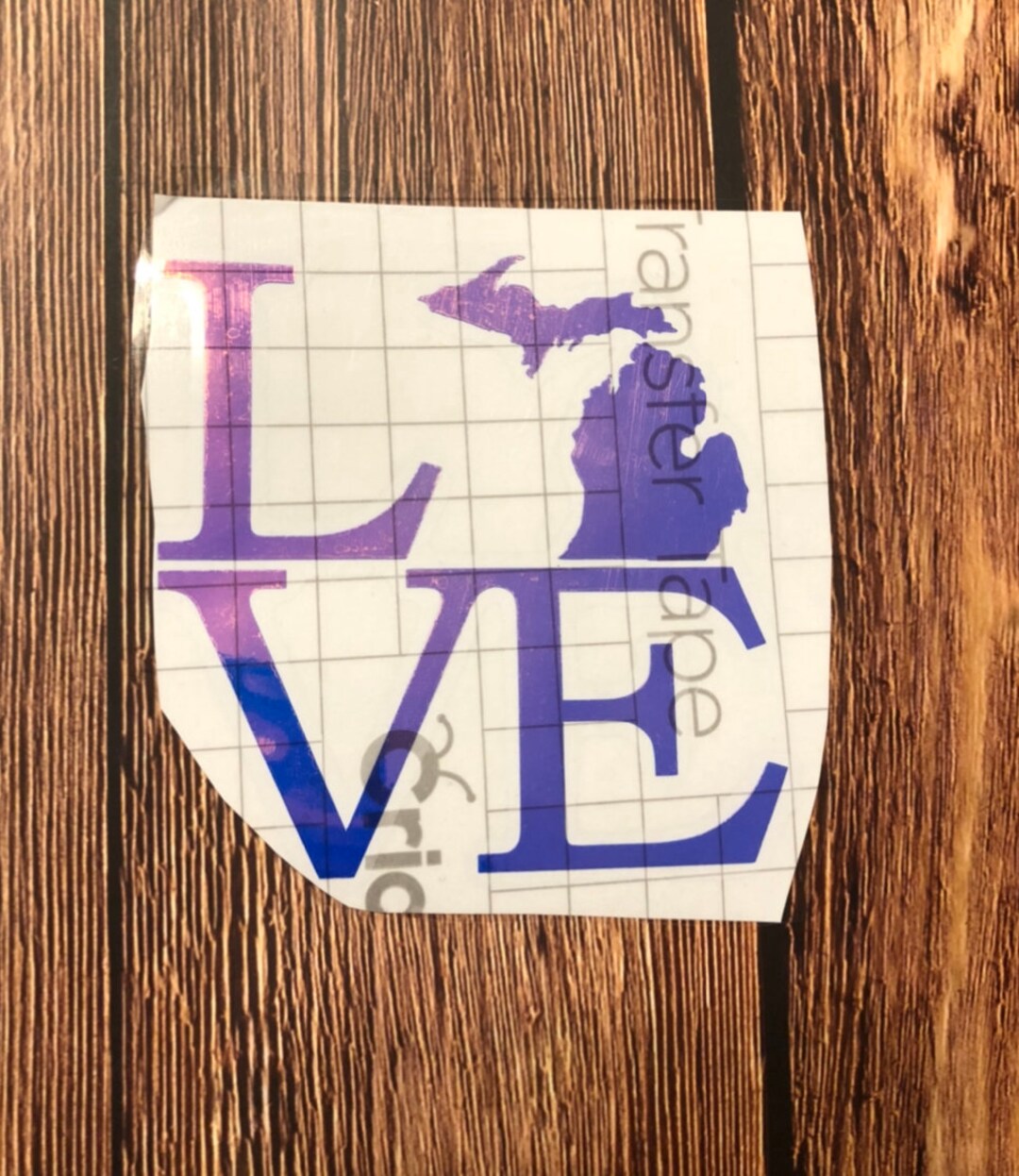 Love Michigan Decal, Color Changing Bumper Sticker, Great Lakes ...