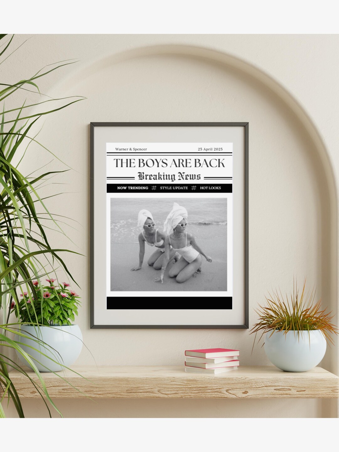 Custom Newspaper Headline Poster: Personalized Photo Gift (digital ...