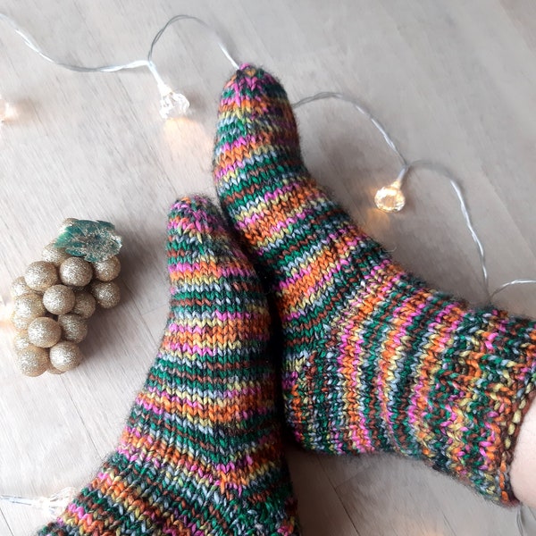 Hand Knit Socks - Etsy