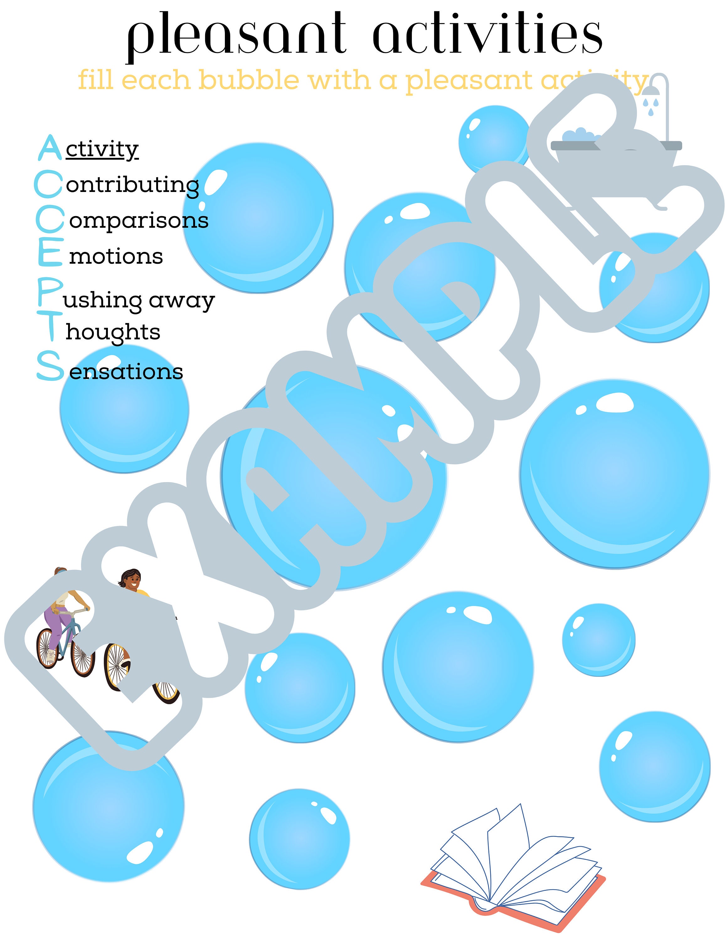 Interactive DBT Worksheets for Kids: Mindfulness, Interpersonal Skills ...