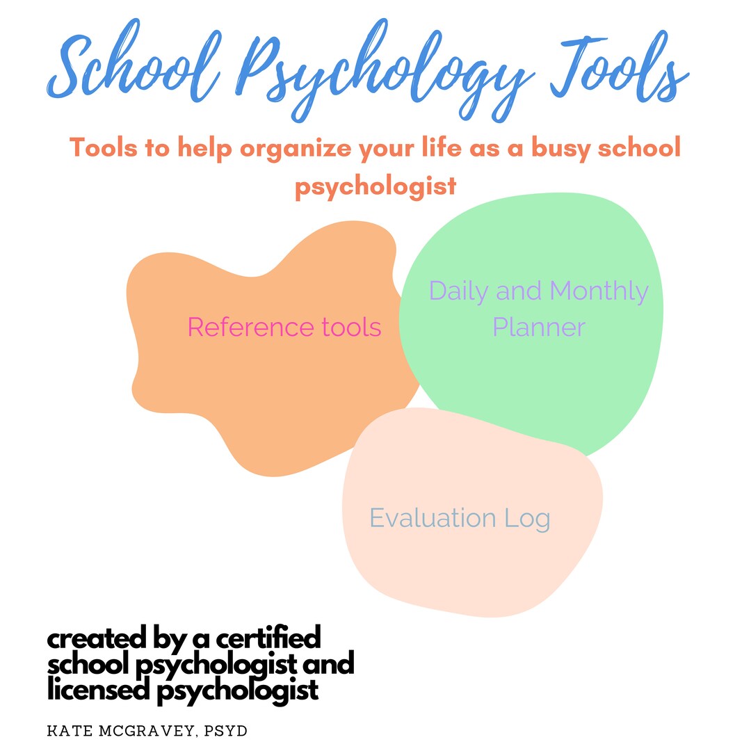 School Psychologist Digital Planner: Daily & Weekly Template Reference ...