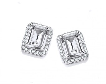 Hexyo Platinum on 925 Sterling Silver Hoop Earrings Blue - Etsy