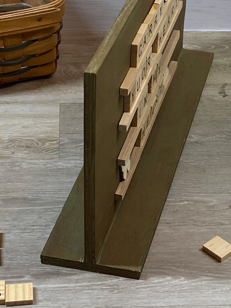 Table Top Sign Style Scrabble Letter Board Message Board Quote - Etsy