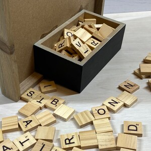 Framed Scrabble Board With Wood Storage Box - Etsy