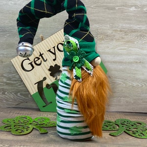Irish Gnome, St. Patrick's Day Gnome, Farmhouse Gnome, Whimsical Gnome ...