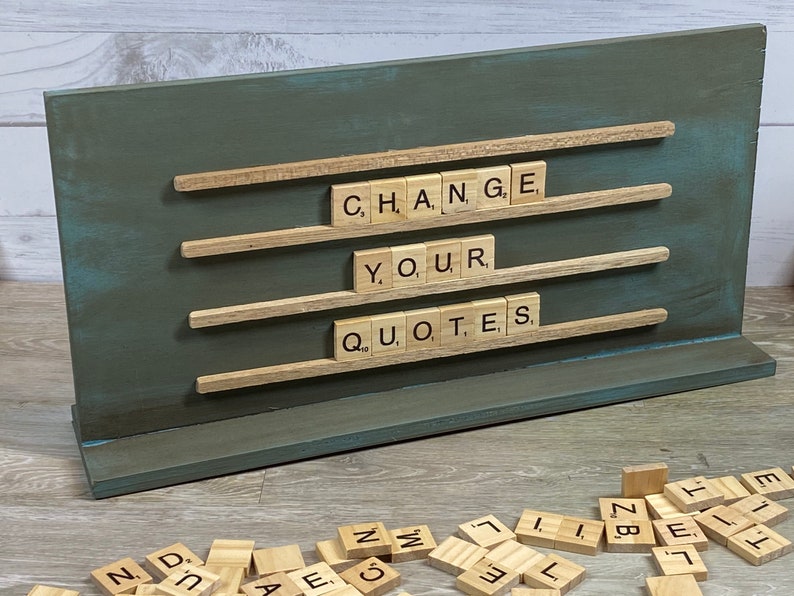 Table Top Sign Style Scrabble Letter Board Message Board Quote - Etsy