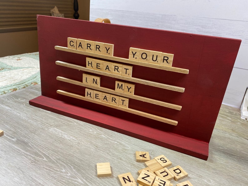 Table Top Sign Style Scrabble Letter Board Message Board Quote - Etsy
