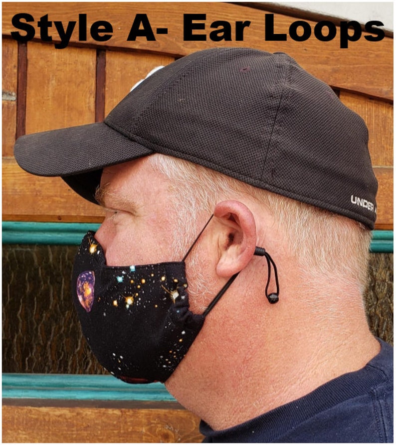 Mens Large Face Masks Three Layer Mask Contoured Mask - Etsy