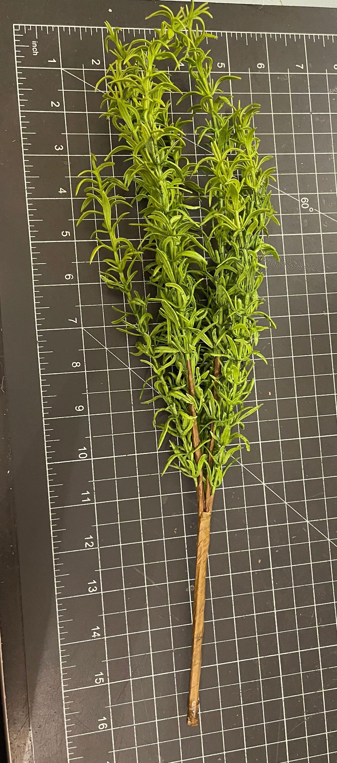 13.5" Artificial Rosemary Spray, Real Touch Faux Kitchen Herbs, Kitchen ...