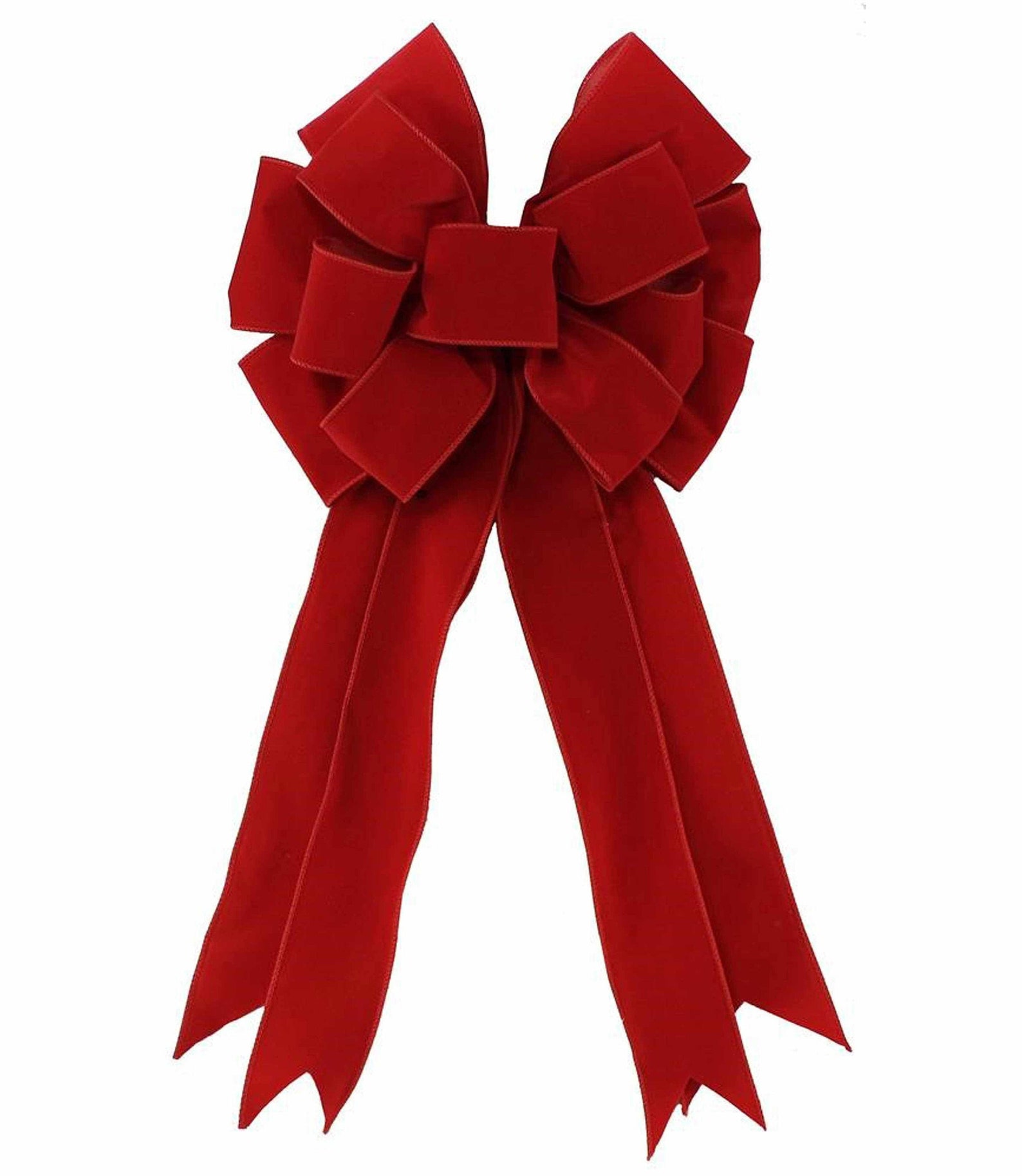 26 X 12 Large Wired Red Velvet Christmas Bow For Etsy