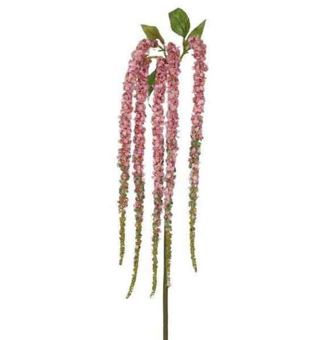 38 Faux Amaranthus in Pink, Trailing Plant, Hanging Plant, Artificial ...