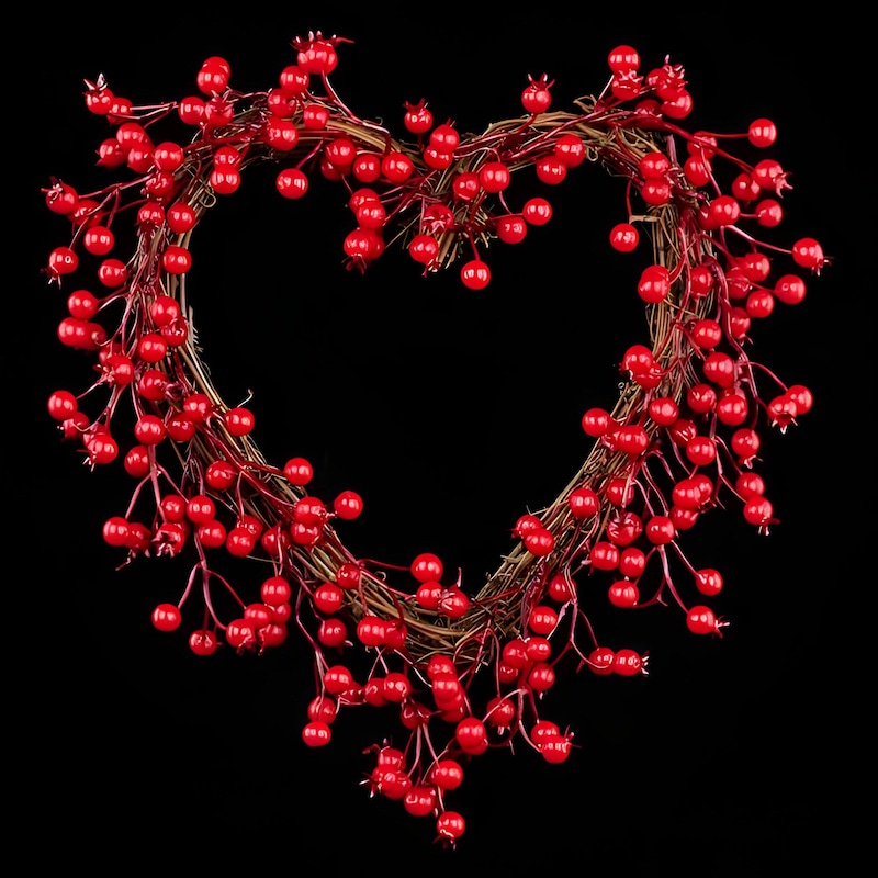 Felt Heart Shaped Wreath - Etsy