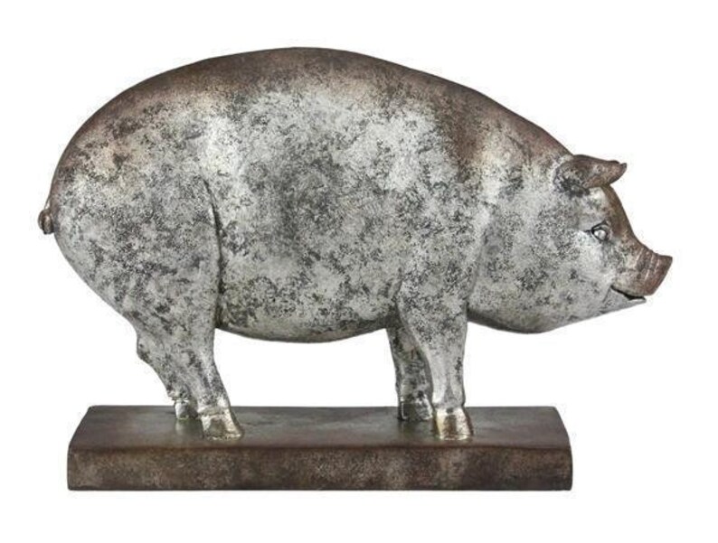 Farmhouse Pig Statue-decorative Pig-pig Decor-kitchen | Etsy