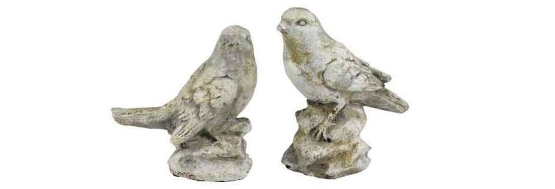 Cement Birds Set of 2 Garden Birds Garden Decor Cement Bird - Etsy