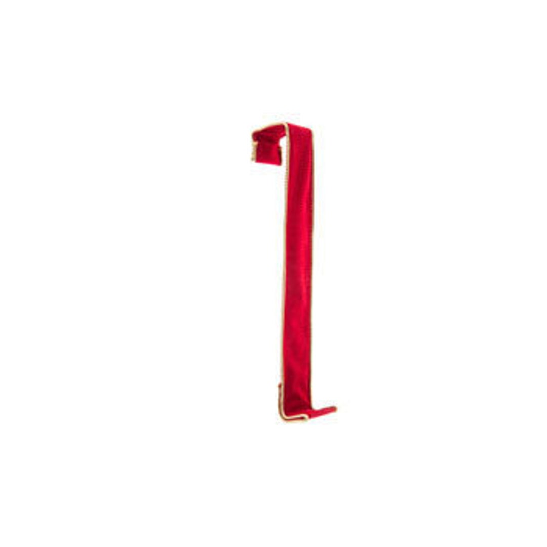 Red Velvet Christmas Wreath Hanger-over the Door Wreath Hanger-wreath ...
