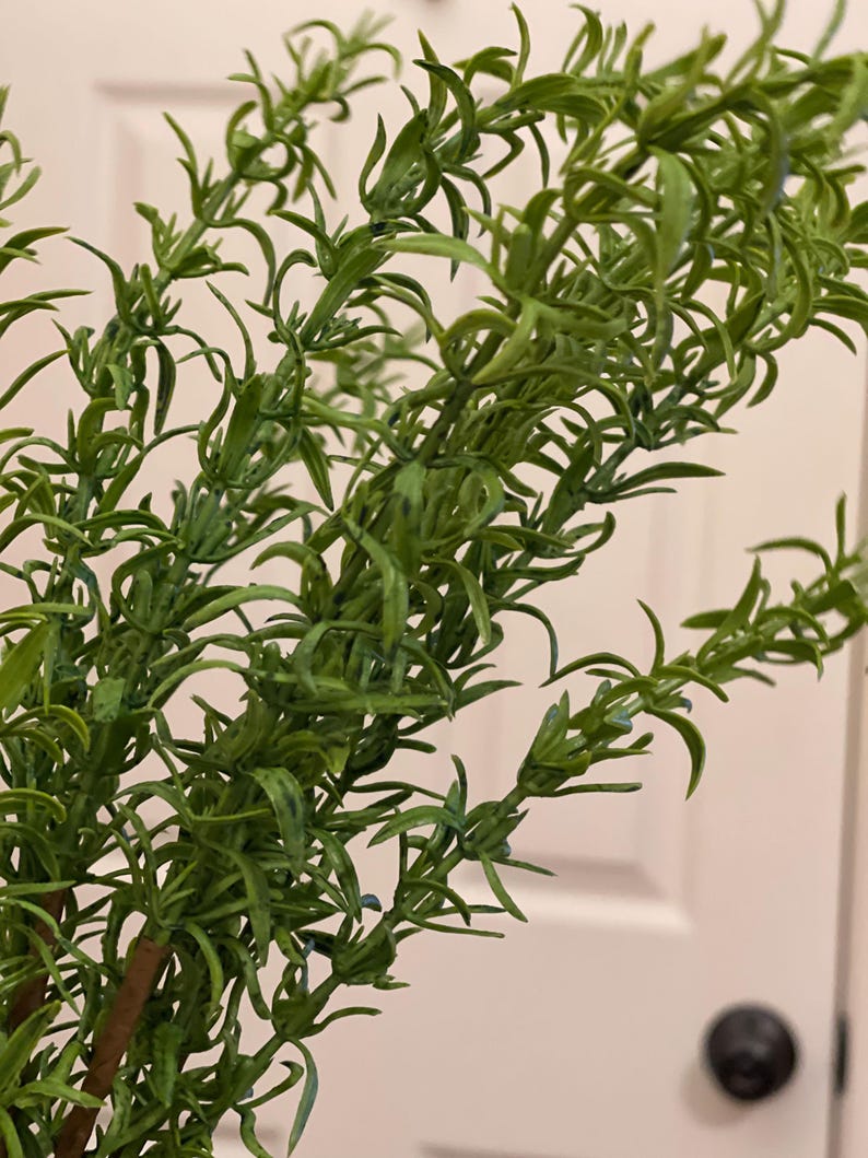 13.5" Artificial Rosemary Spray, Real Touch Faux Kitchen Herbs, Kitchen ...