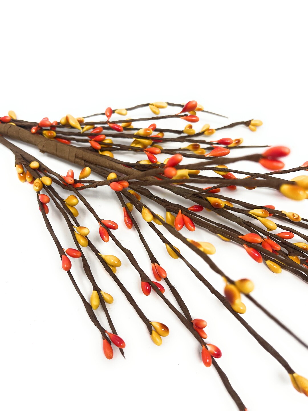 Fall Berry Stems - Orange and Yellow - 21" - Etsy