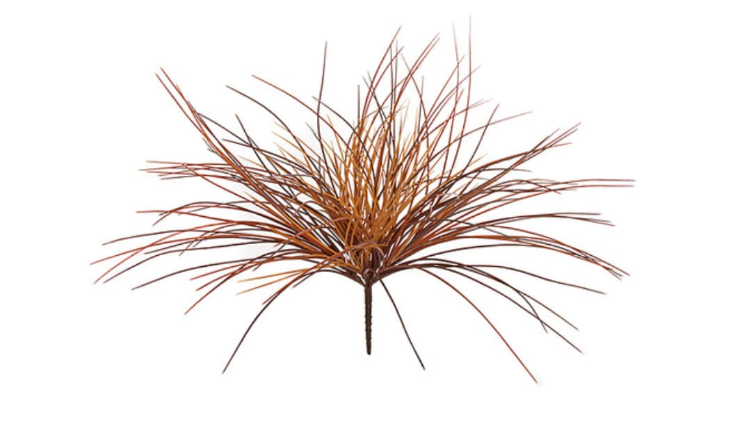 19" Faux Outdoor Fall Grass Weatherproof UV Foliage, Fall Planter ...