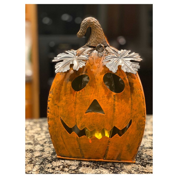 Rustic Metal Pumpkin - Etsy