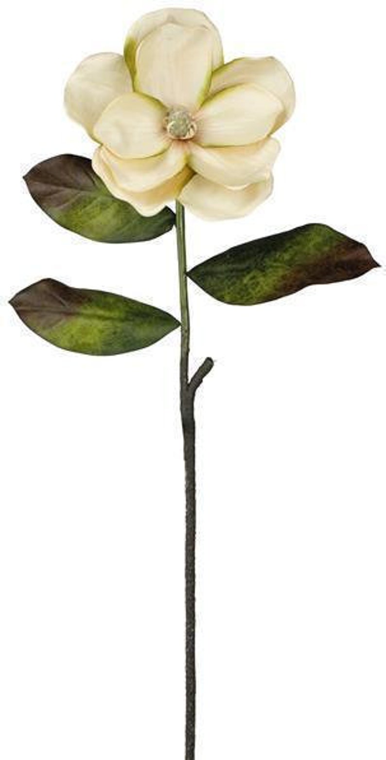 32 Faux Magnolia Artificial Magnolia Flower on Stem - Etsy