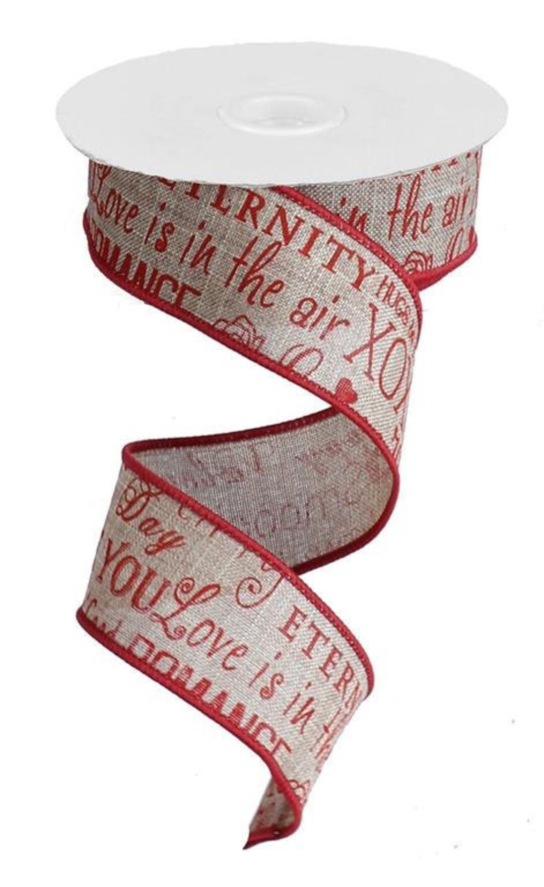 1.5 X 10 YDS WIRED Valentines Day Love Words Ribbon - Etsy