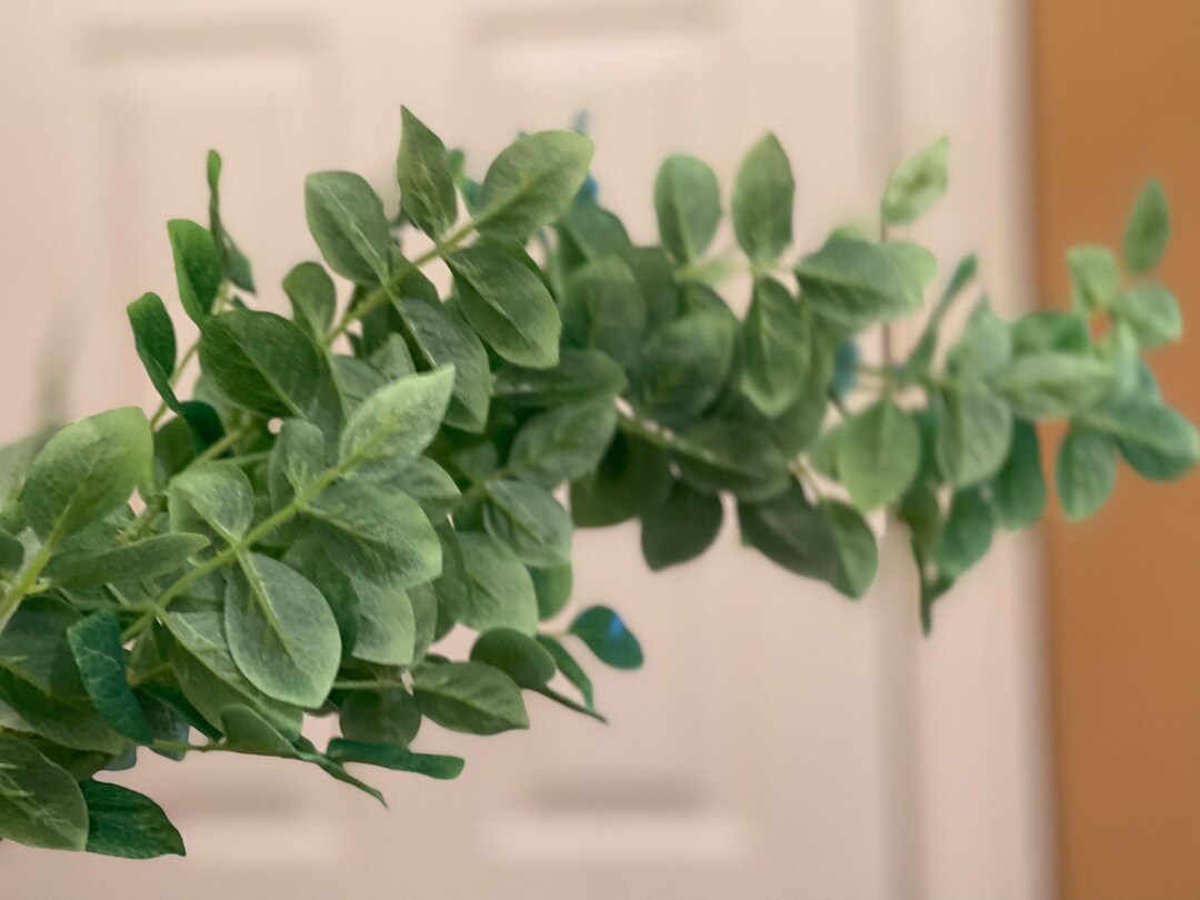 33" Artificial Greenery Stems, Fungling Leaf Stems, Faux Greenery Spray ...