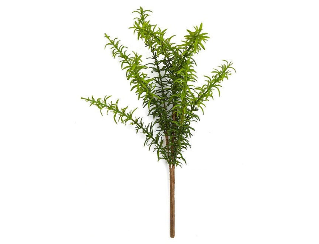 13.5" Artificial Rosemary Spray, Real Touch Faux Kitchen Herbs, Kitchen ...