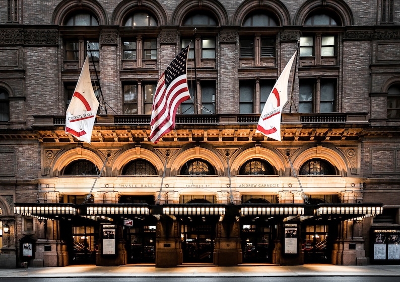 Carnegie Hall Unframed Photography Art Print - New York City Print ...