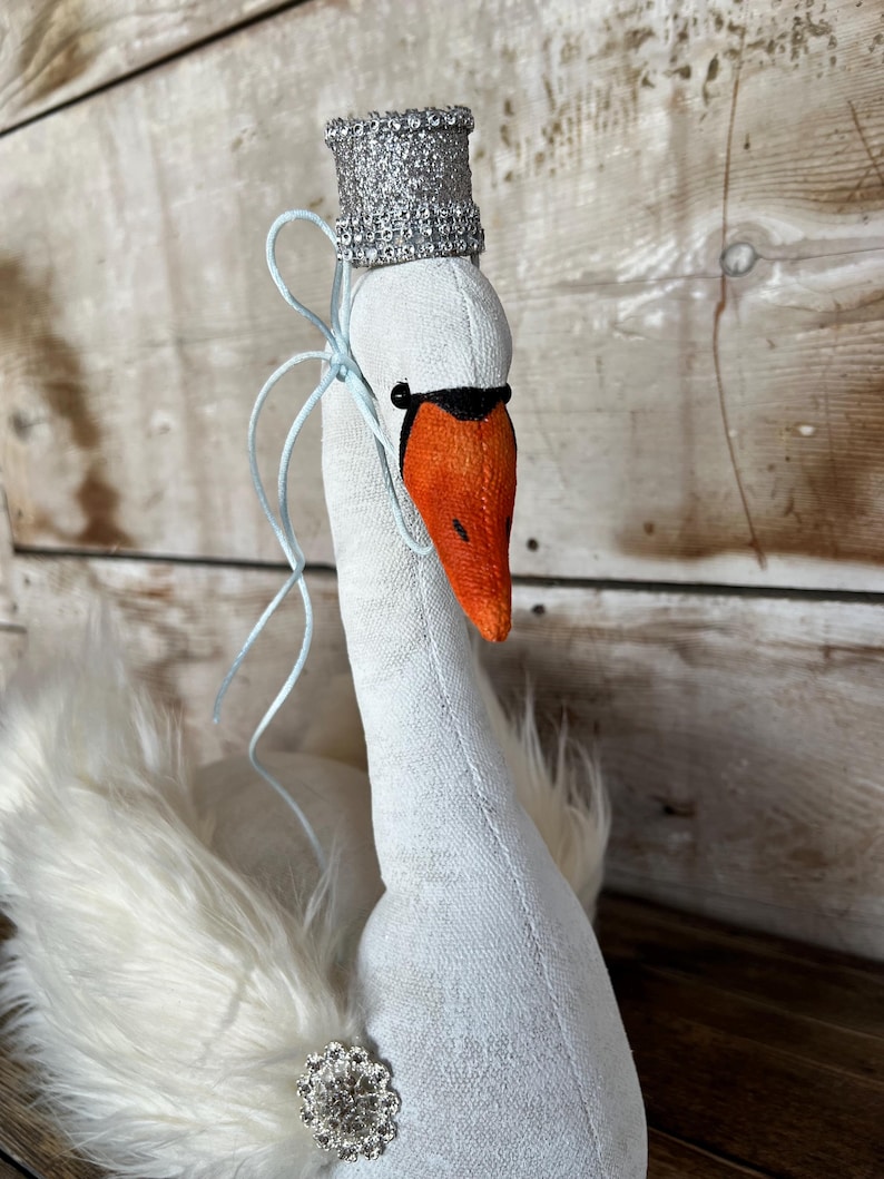 Primitive Swan Rustic French Decor, Primitive Holiday Gifts, Farmhouse ...