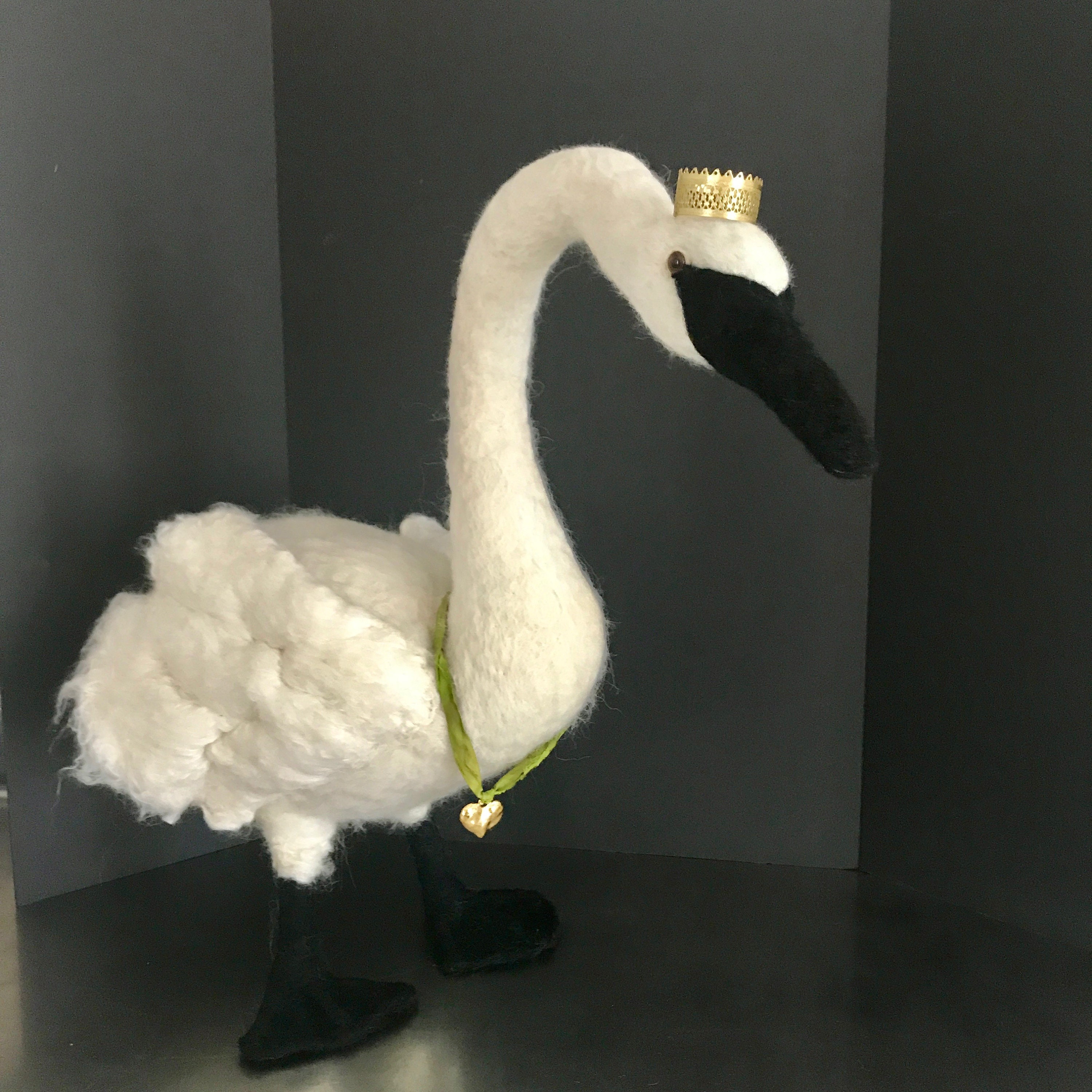 Swan Life Size Swan Sculpture Needle Felted Swan French - Etsy