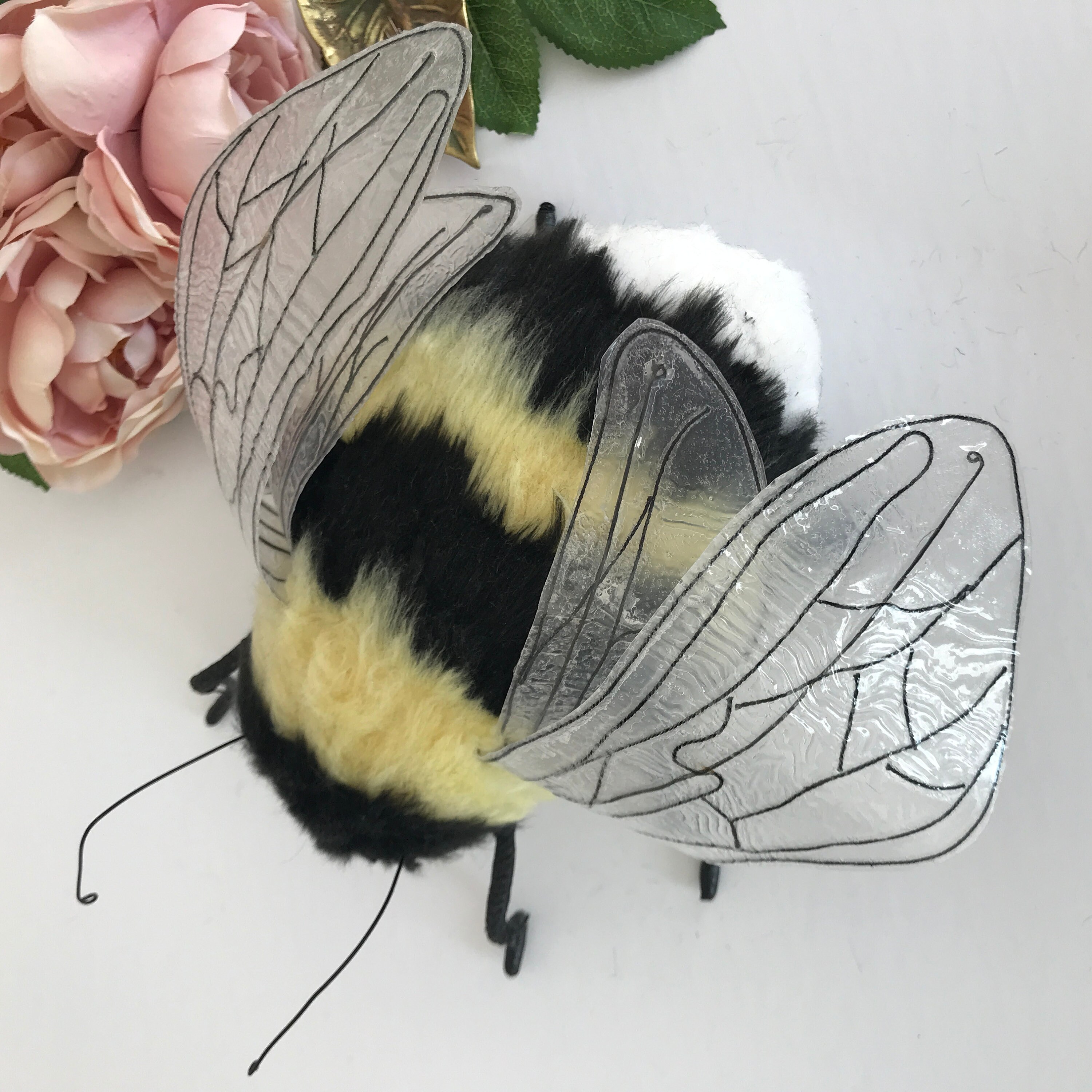 Bee Soft Sculpture Bumblebee Art Doll Giant Bee Sculpture - Etsy