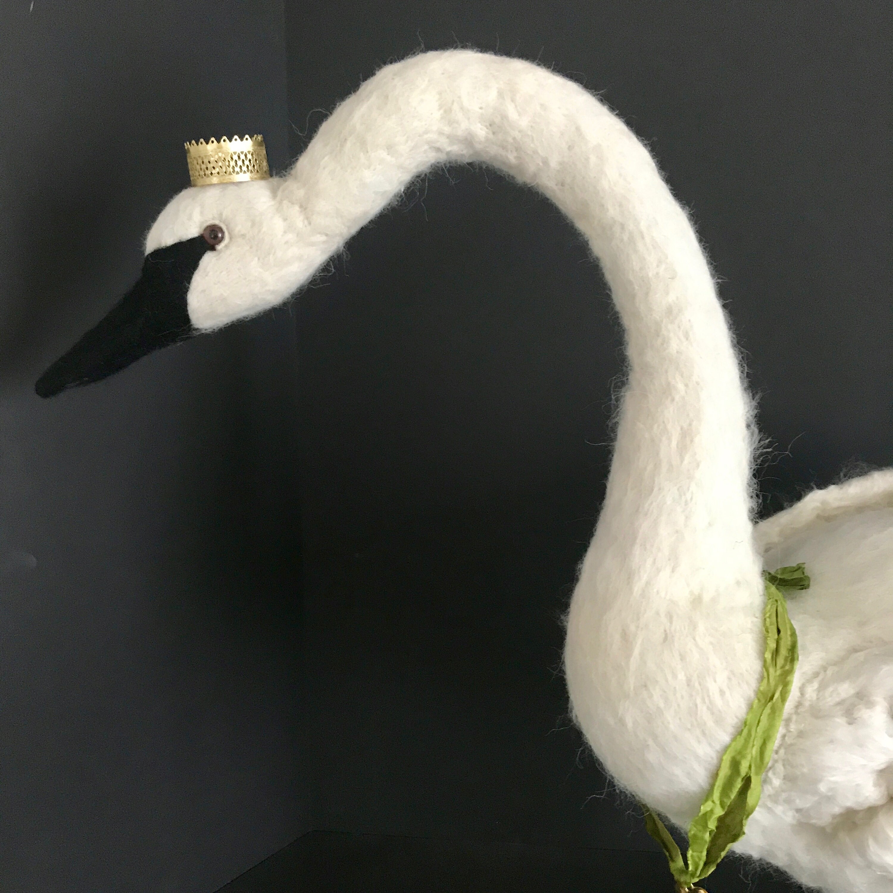 Swan Life Size Swan Sculpture Needle Felted Swan French - Etsy