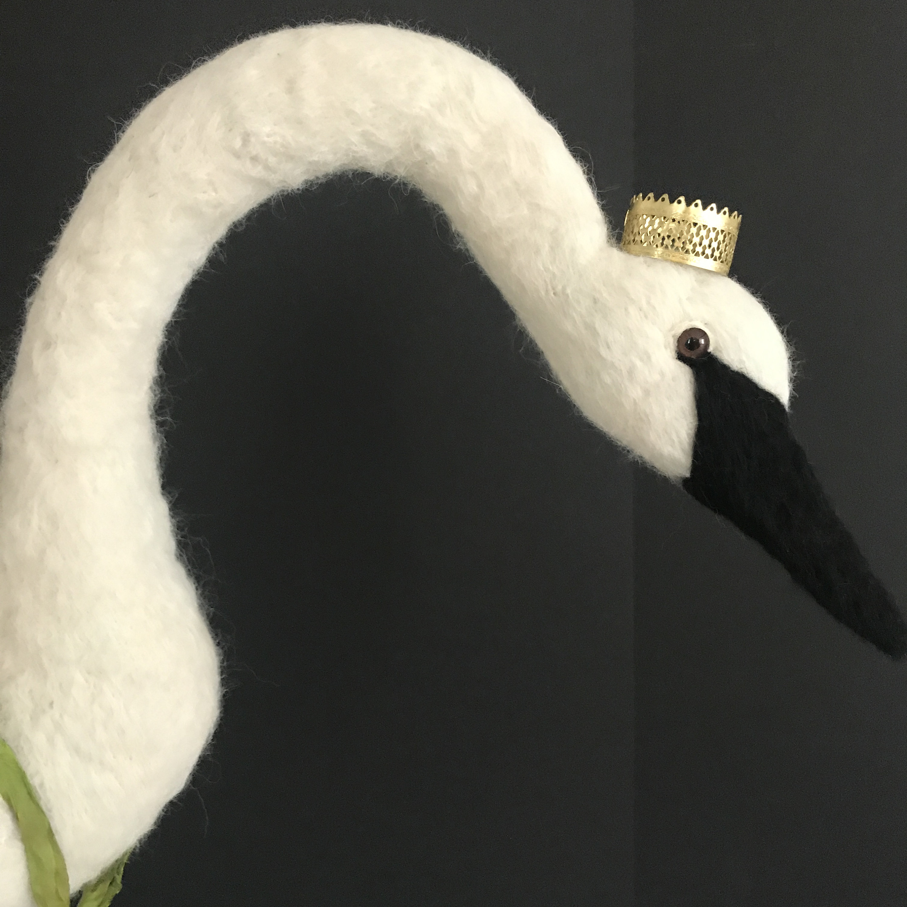 Swan Life Size Swan Sculpture Needle Felted Swan French - Etsy