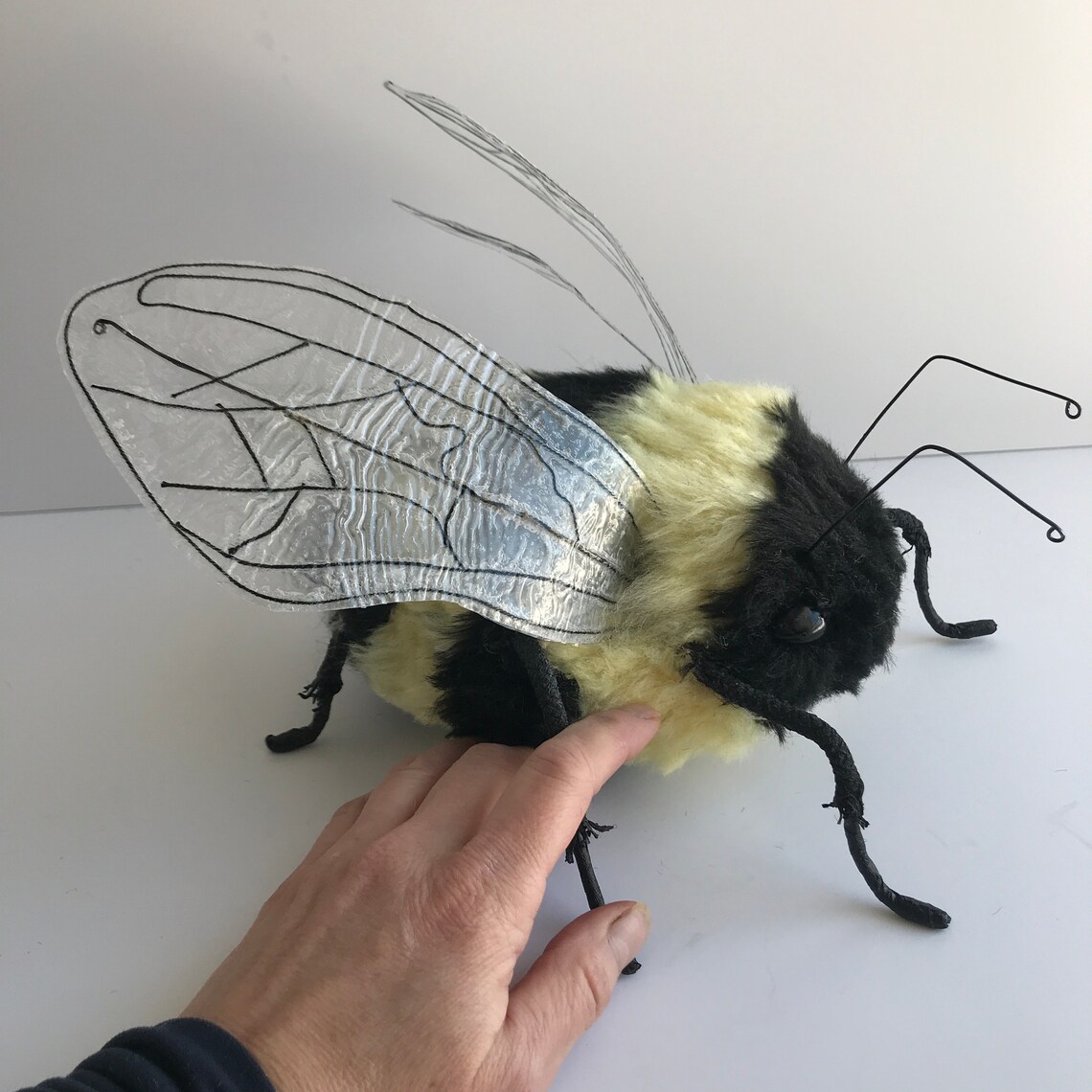 Bee Soft Sculpture Bumblebee Art Doll Giant Bee Sculpture - Etsy
