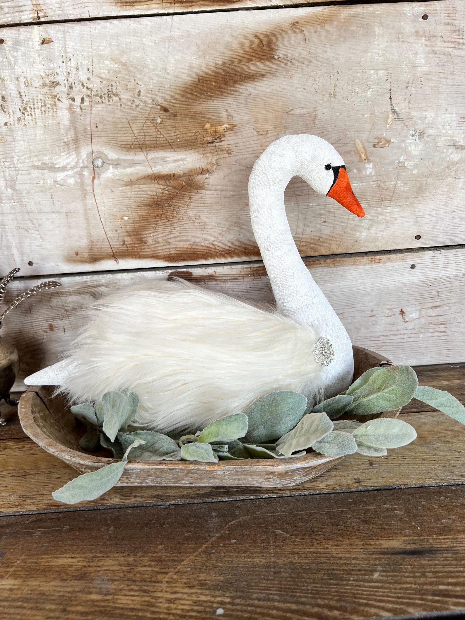 Primitive Swan Rustic French Decor, Primitive Holiday Gifts, Farmhouse ...