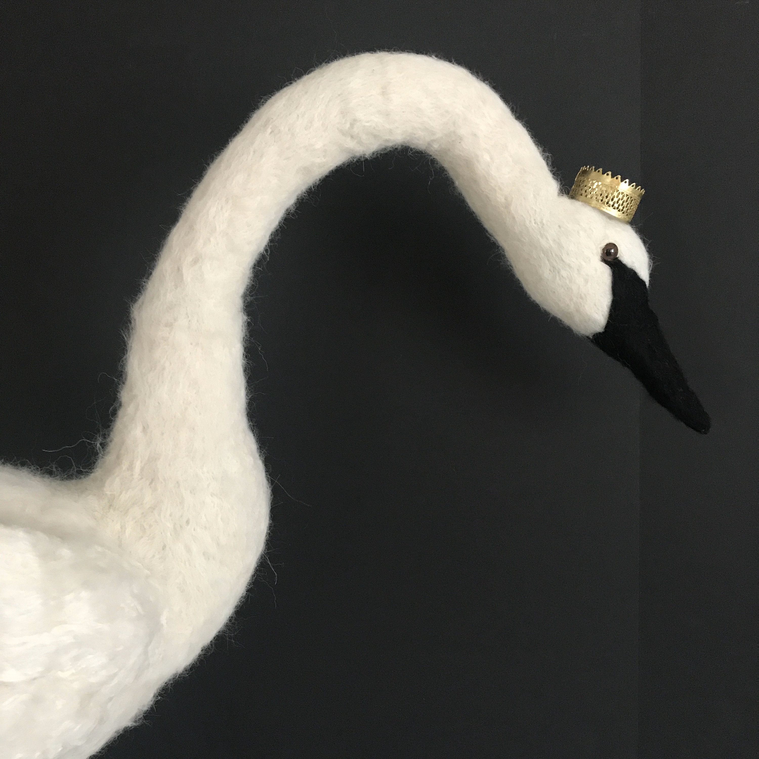 Swan Life Size Swan Sculpture Needle Felted Swan French - Etsy