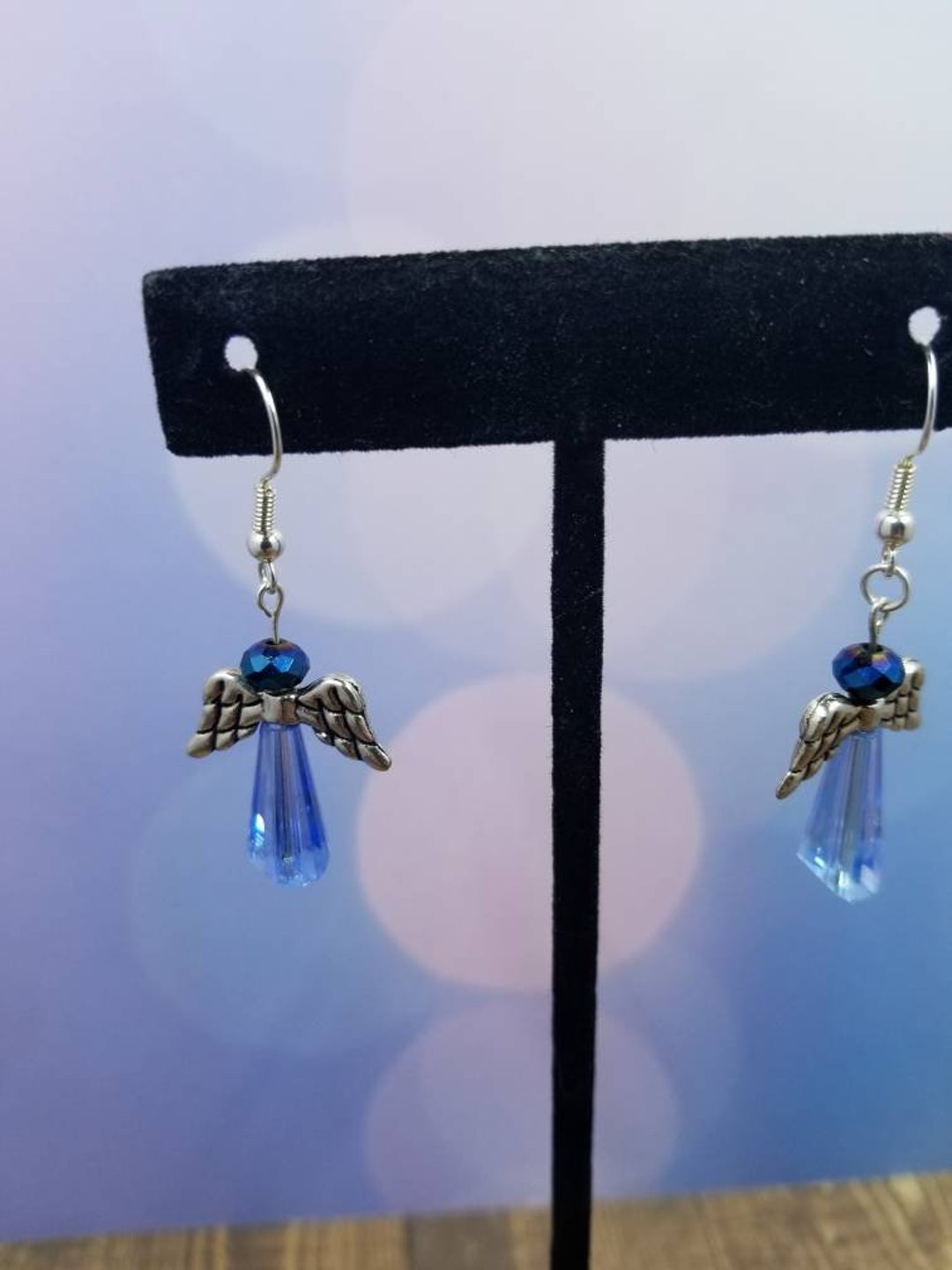Light Blue Glass Angel - Etsy