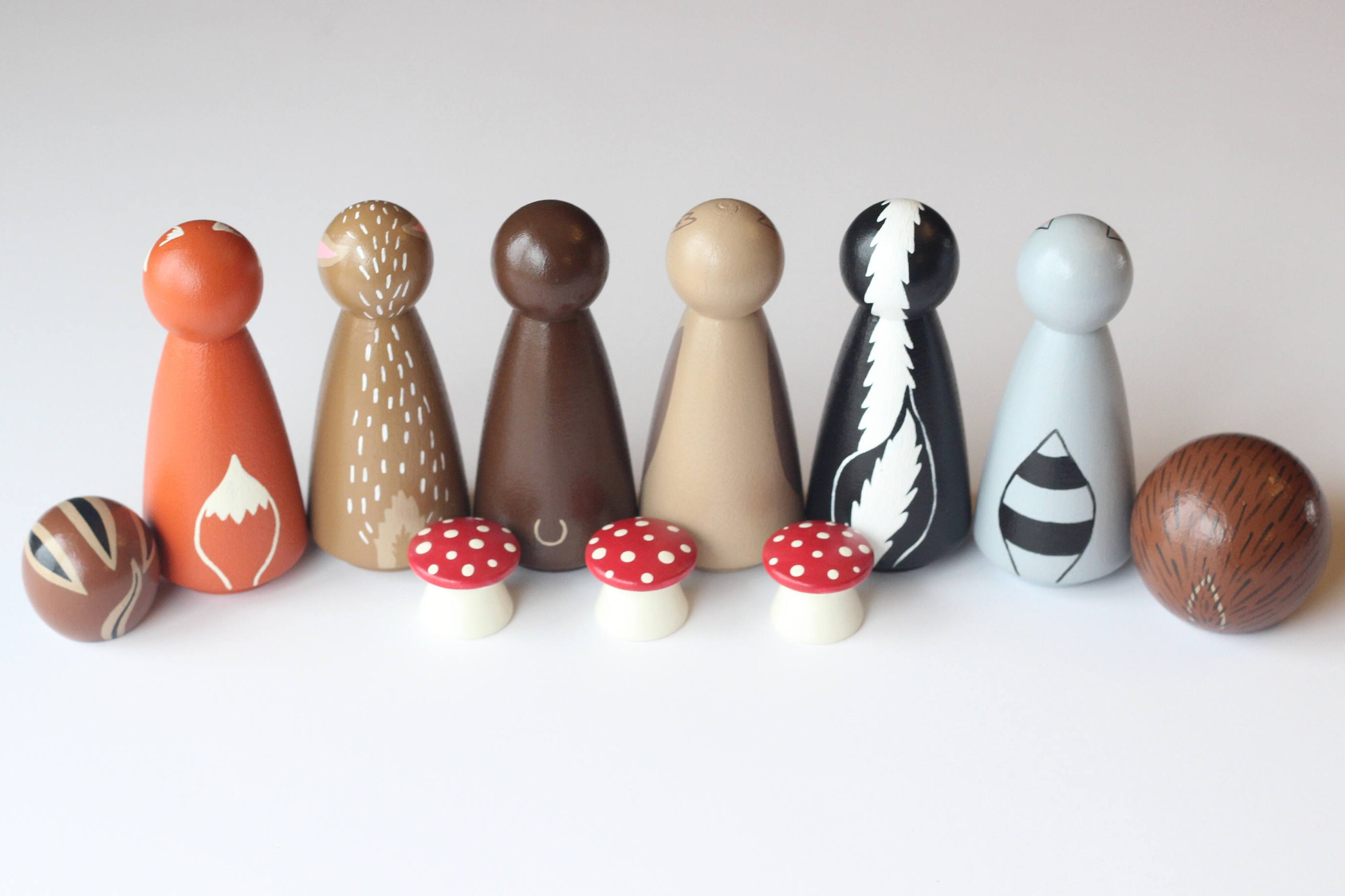 Peg Doll Woodland Animals | Etsy