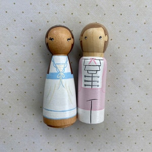 Nutcracker Peg Doll Set - Etsy
