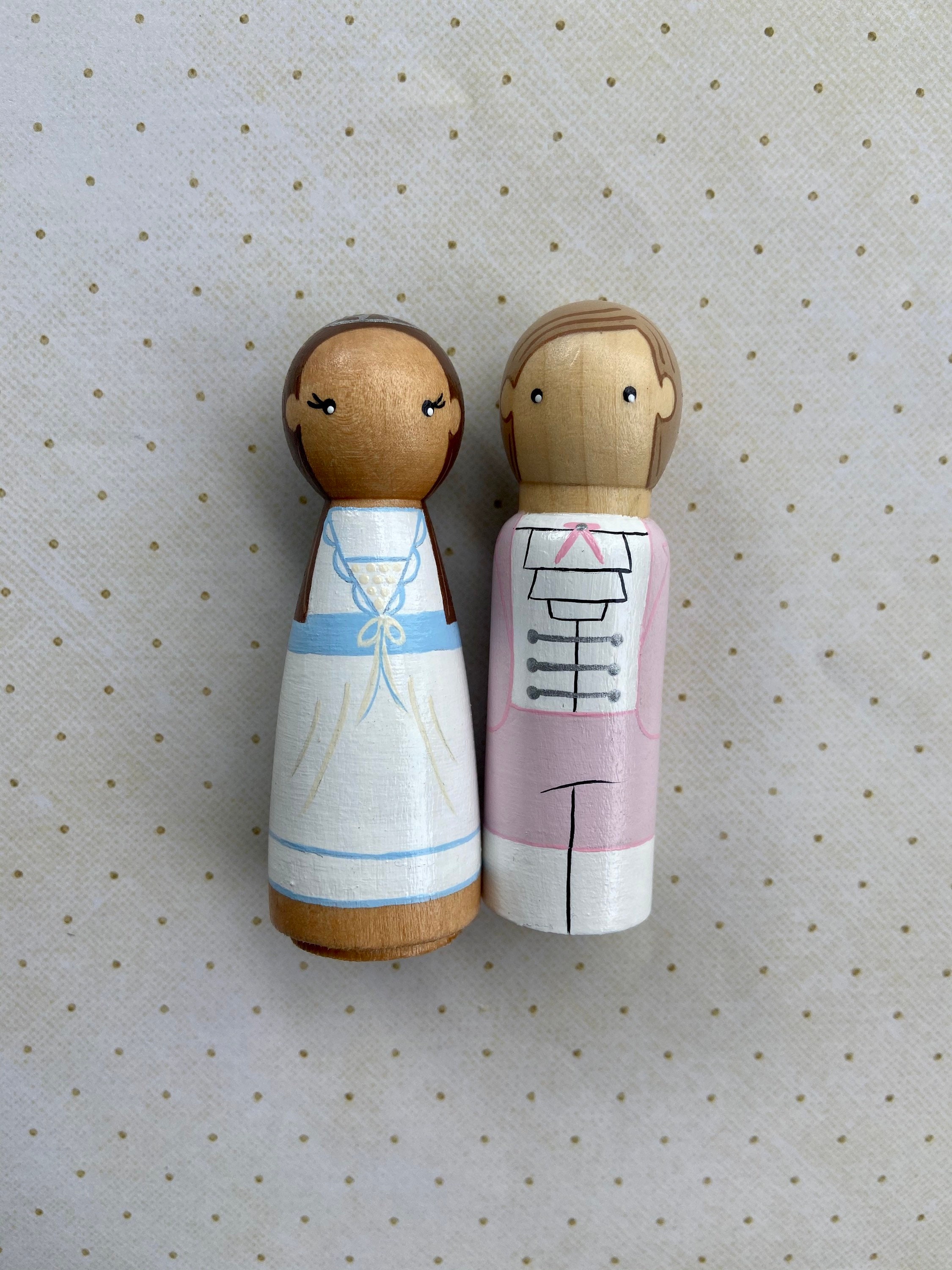 Nutcracker Peg Doll Set - Etsy