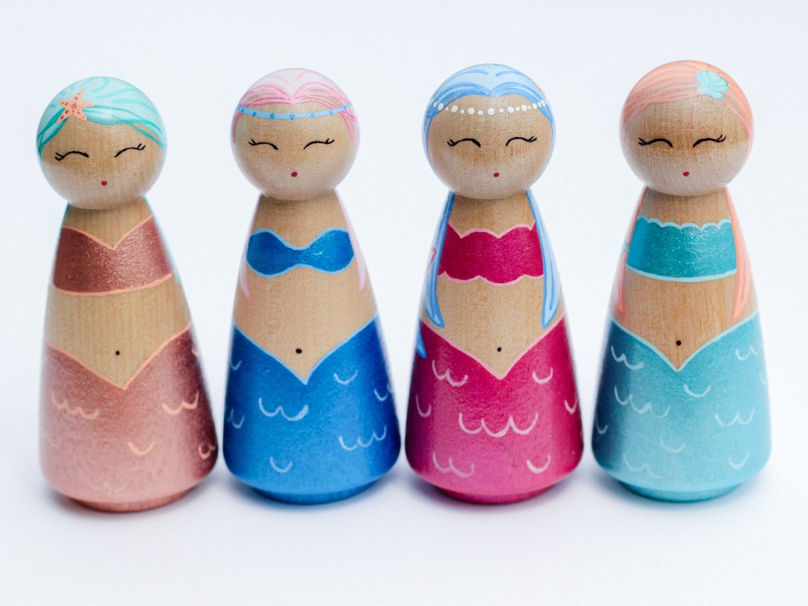 Peg Doll Mermaids - Etsy