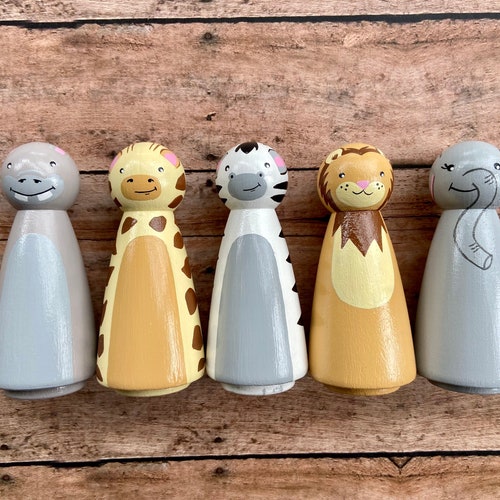 Peg Doll Woodland Animals | Etsy