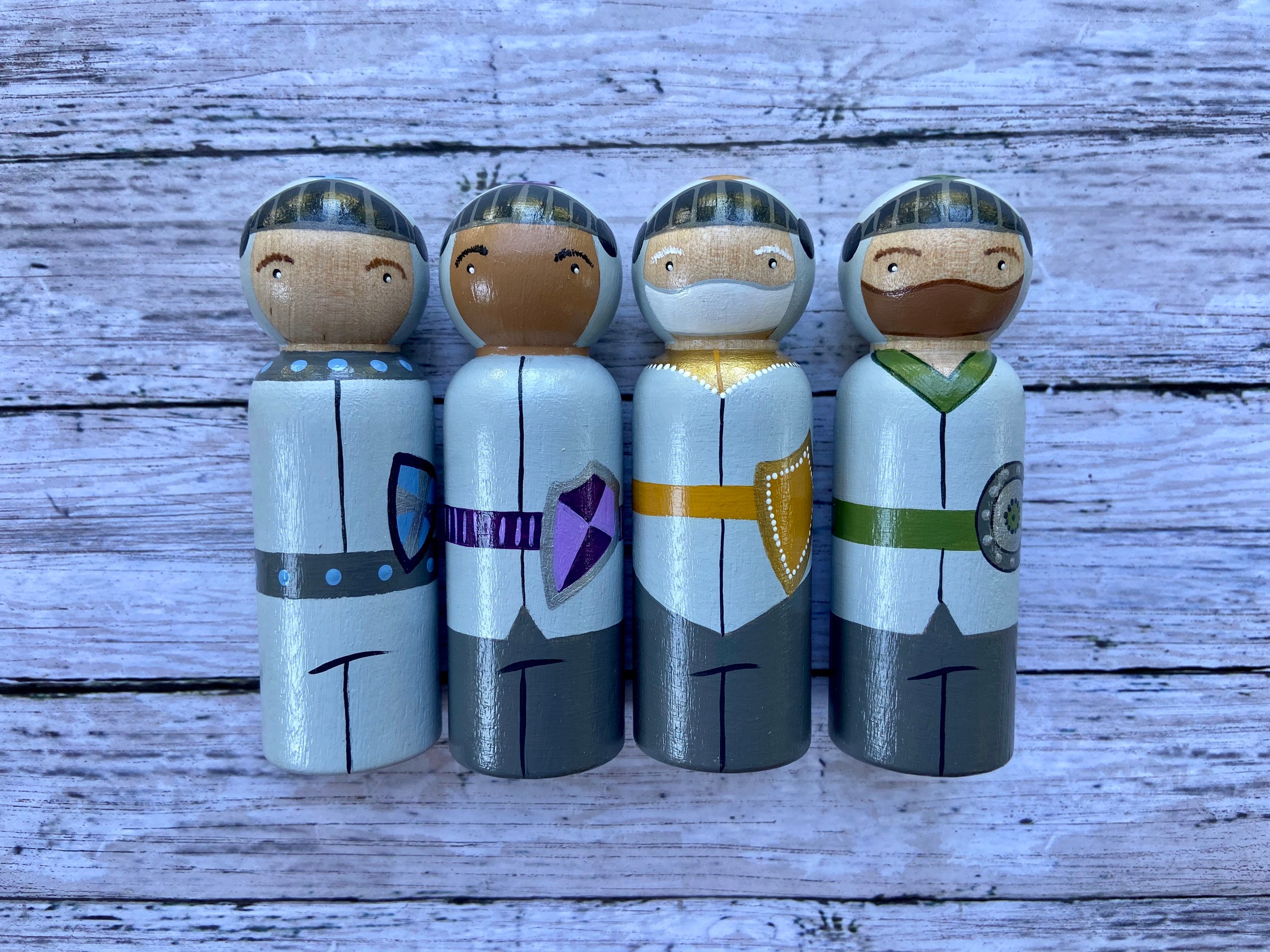 Peg Doll Knights - Etsy
