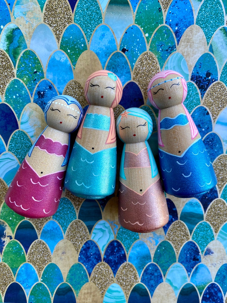 Peg Doll Mermaids - Etsy