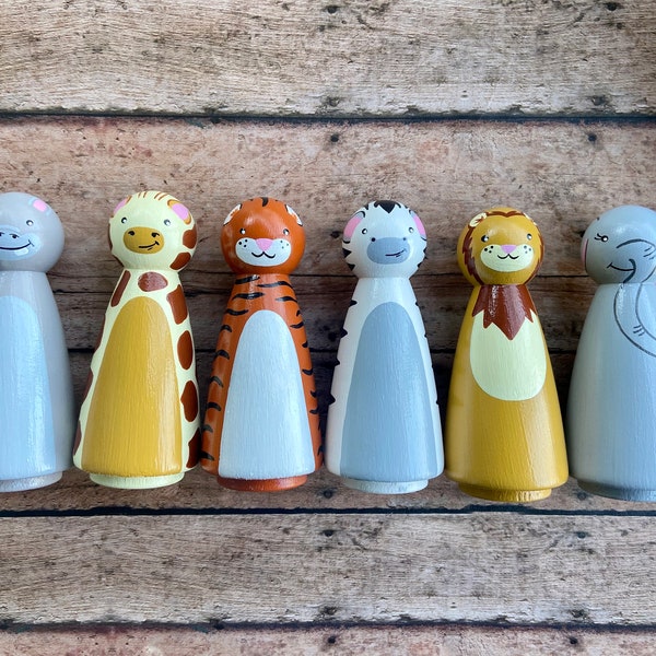 Peg Doll Animal - Etsy