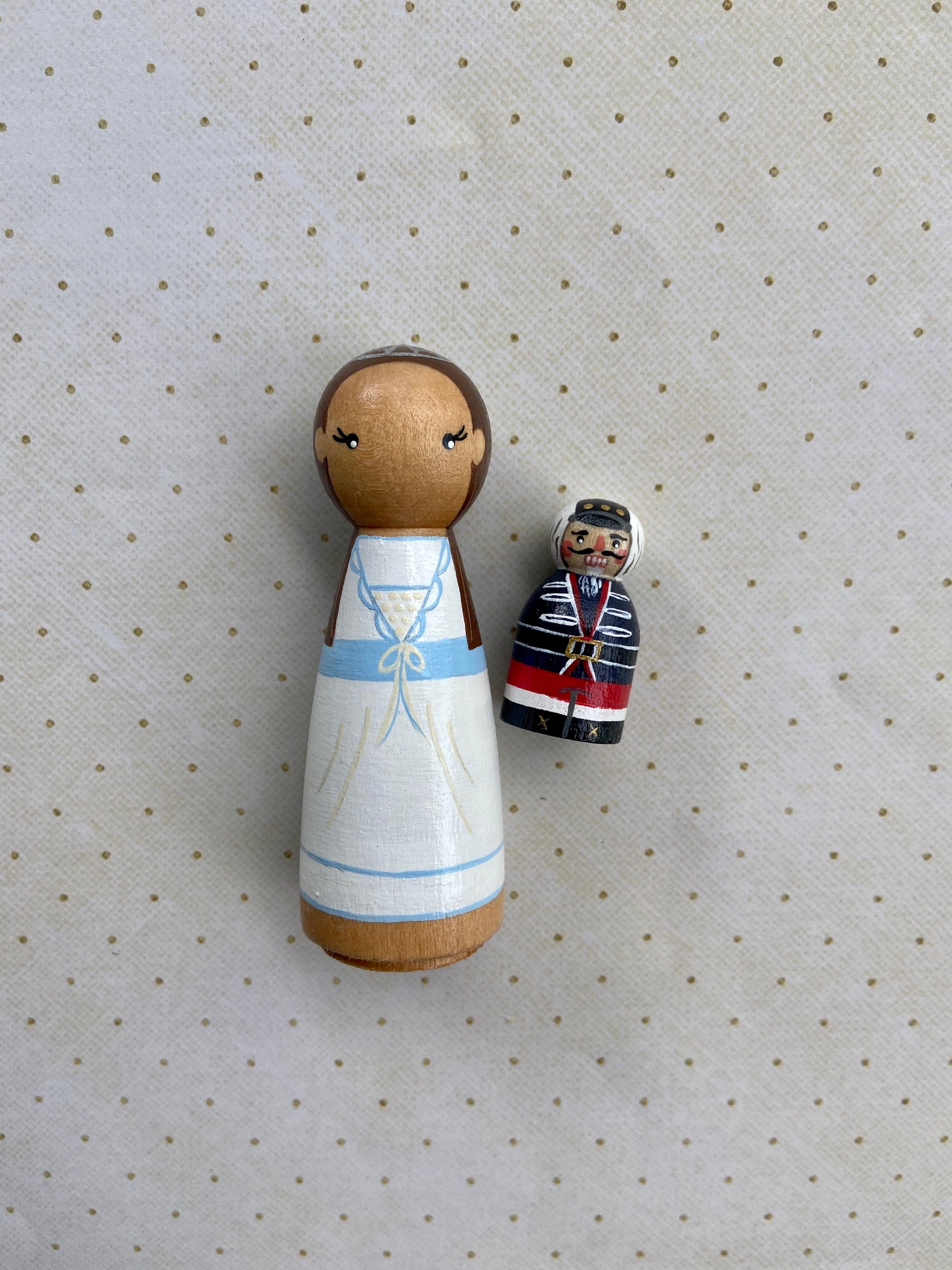 Nutcracker Peg Doll Set - Etsy