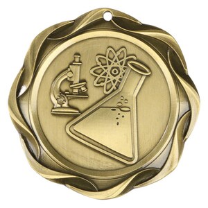 Science Medal, Fusion - Gold | Engraved Science Medal- 3 Inch Wide - Etsy