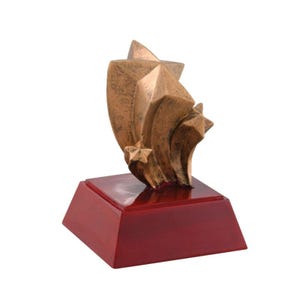 Rising Star Trophy | Engraved Star Award - 4 Inch Tall - Etsy