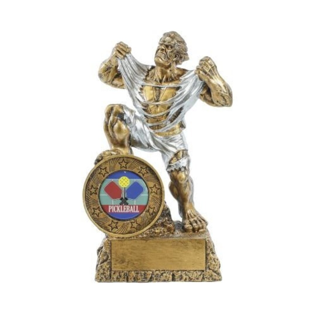 Pickleball LARGE Monster Trophy Engraved Pickleball GIANT BEAST Award 9 ...